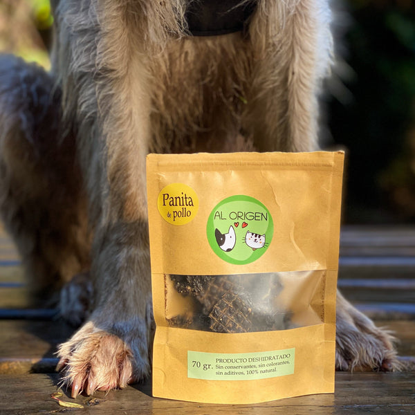 Panita de pollo deshidratada - 100% Natural – AL ORIGEN PETFOODS