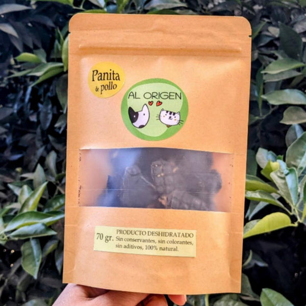 Panita de pollo deshidratada - 100% Natural – AL ORIGEN PETFOODS